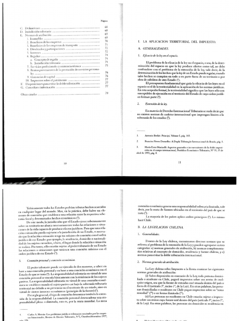 La doble tributación internacional y P. Massone | PDF