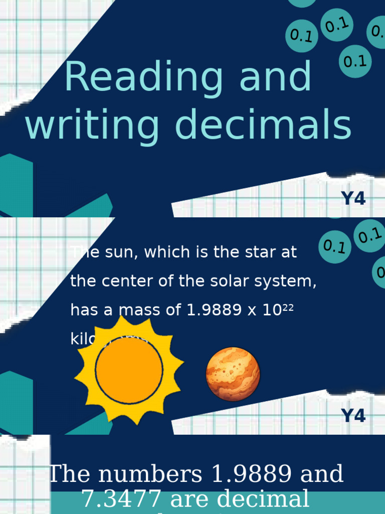 Reading and Writing Decimals | PDF | Physical Sciences | Mathematical ...