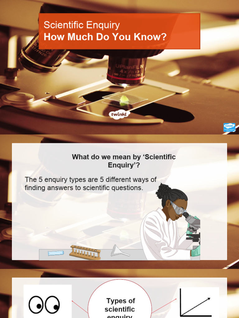 Types of Scientific Enquiry Explained | PDF