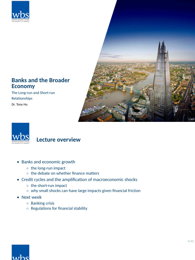 Banks' Impact on Economic Growth | PDF | Recession | Leverage (Finance)