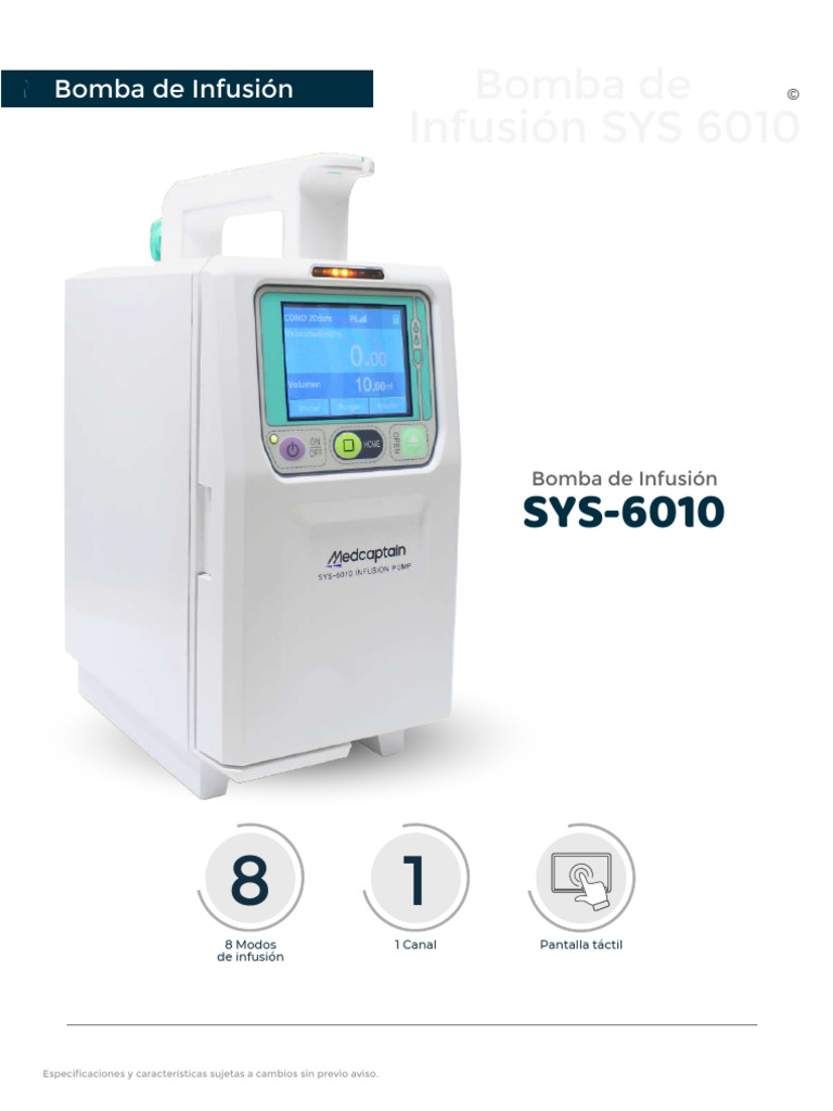 Bomba de Infusion Sys 6010 | PDF | Humedad