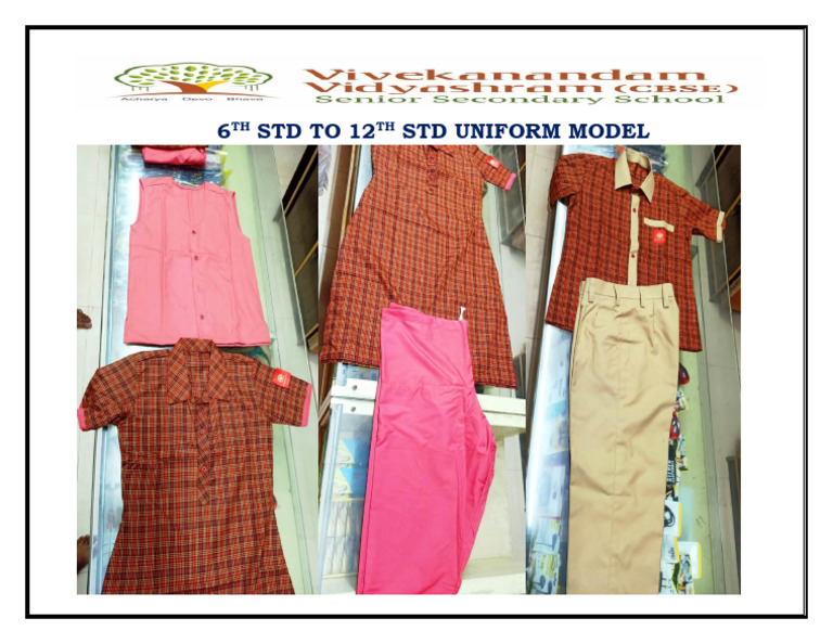 6th to 12th Grade Uniform Guide | PDF