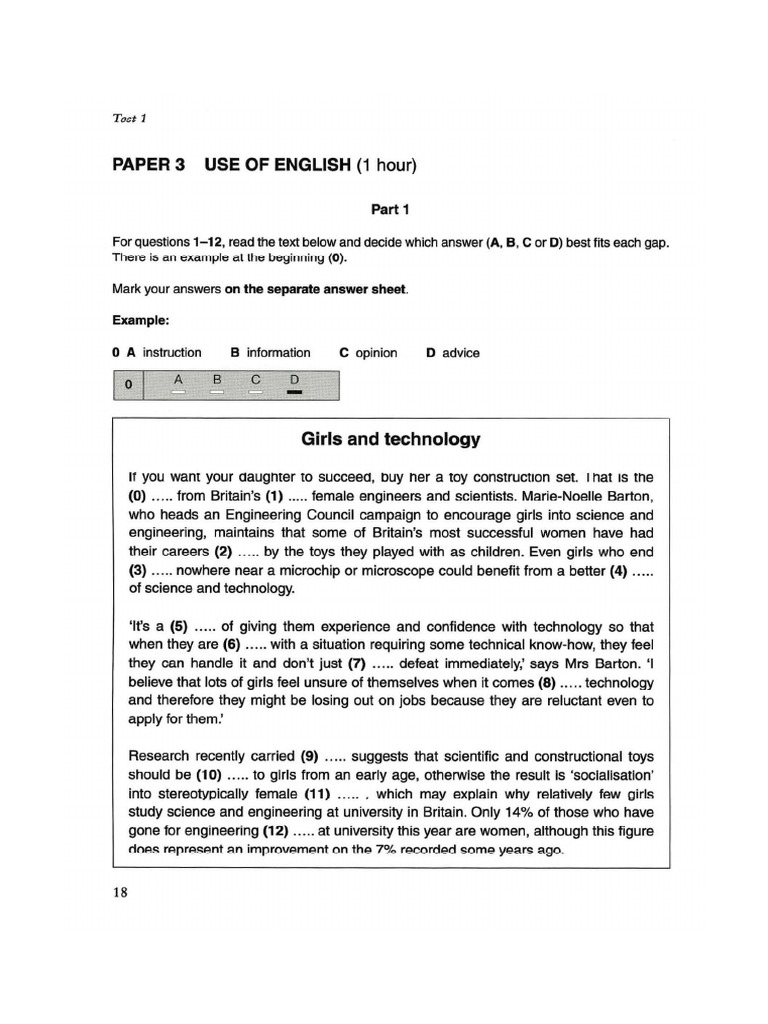 use of english old cae | PDF