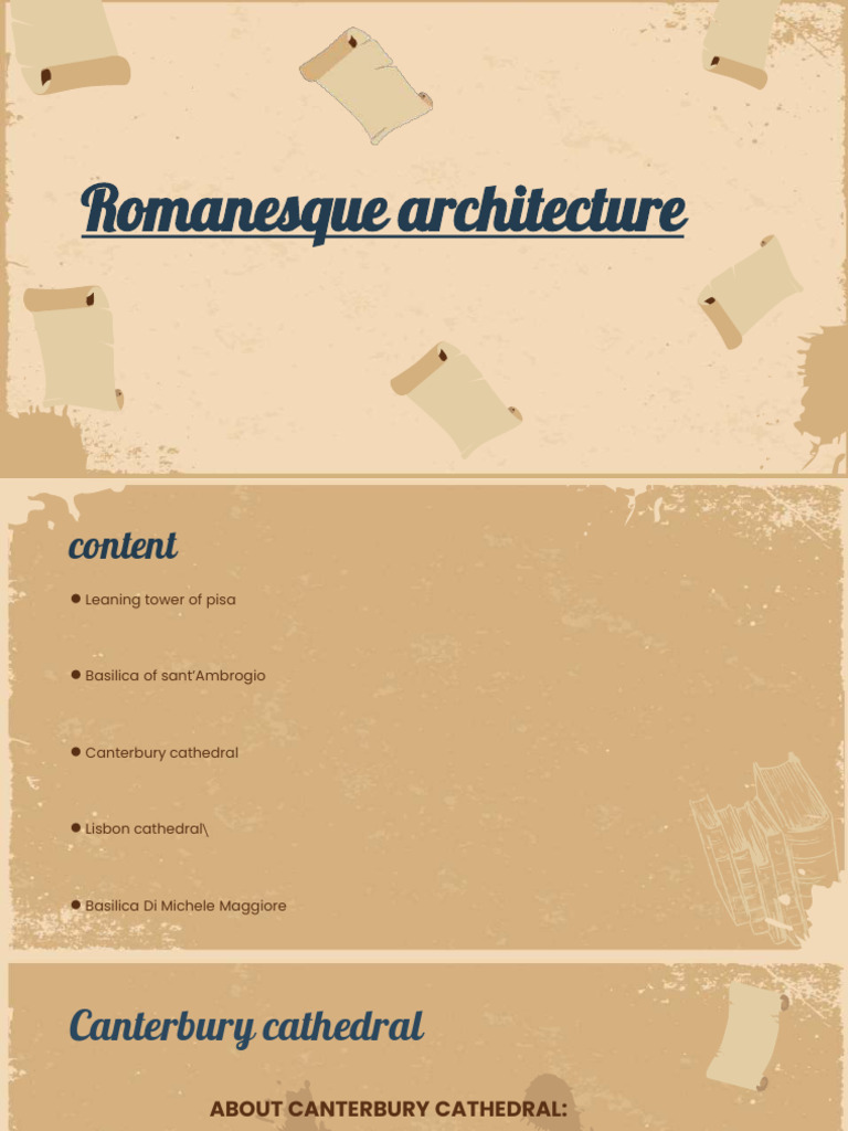 History of Romanesque Architecture | PDF | Gothic Architecture ...