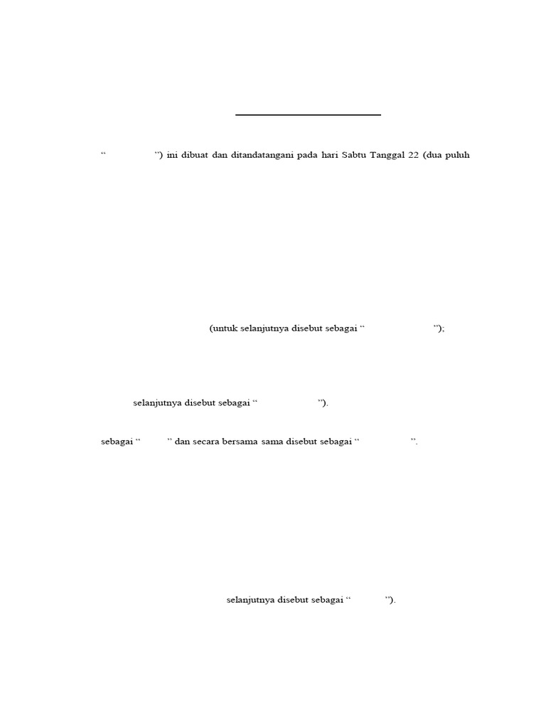 Surat Perjanjian Kerja Sama Dengan Eka | PDF