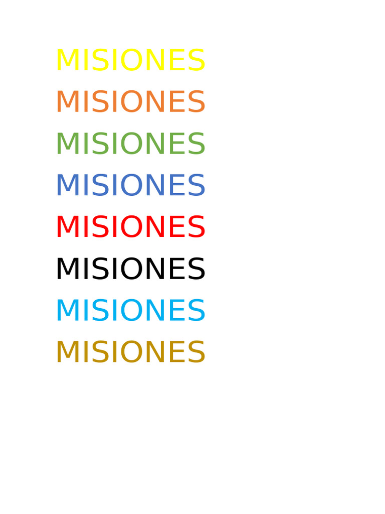 Misiones | PDF
