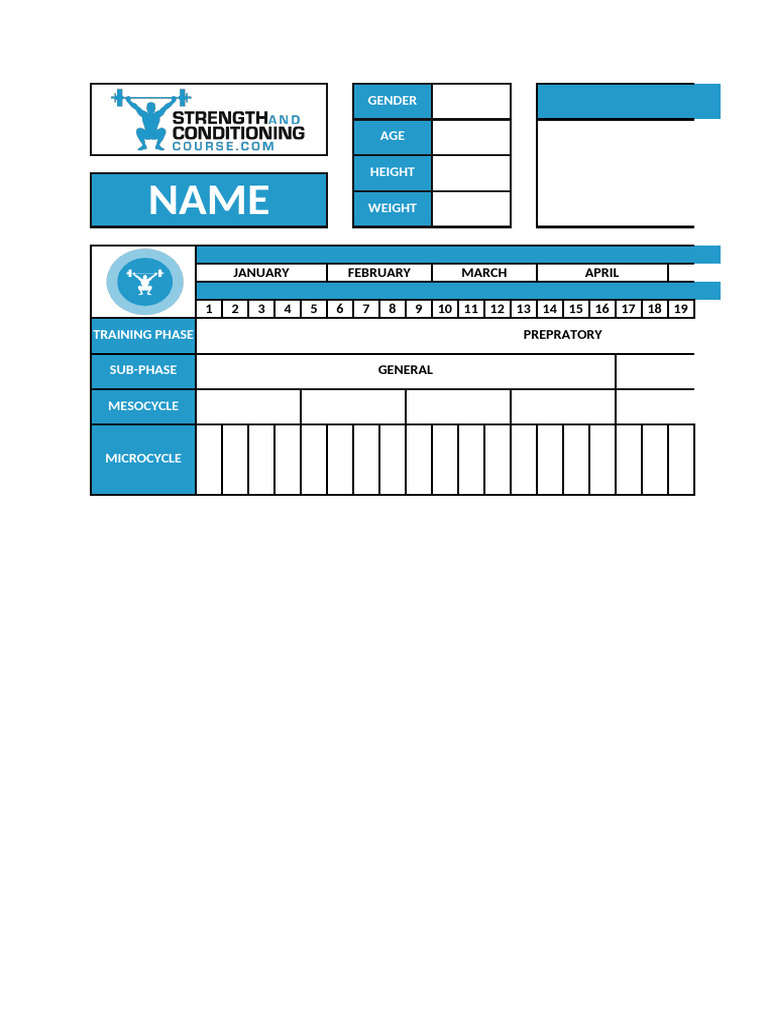 Periodization Template | PDF