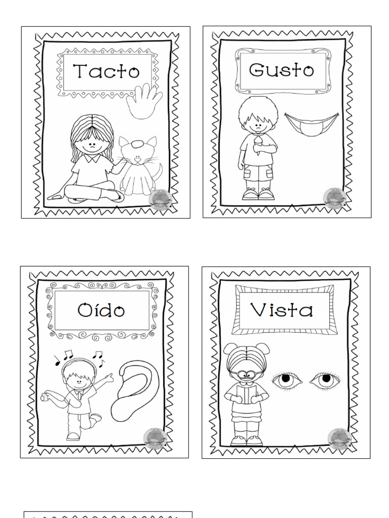 CLASE 2 - Fichas Los Sentidos | PDF