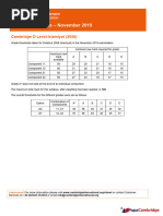 November 2023 O Level Grade Thresholds | PDF