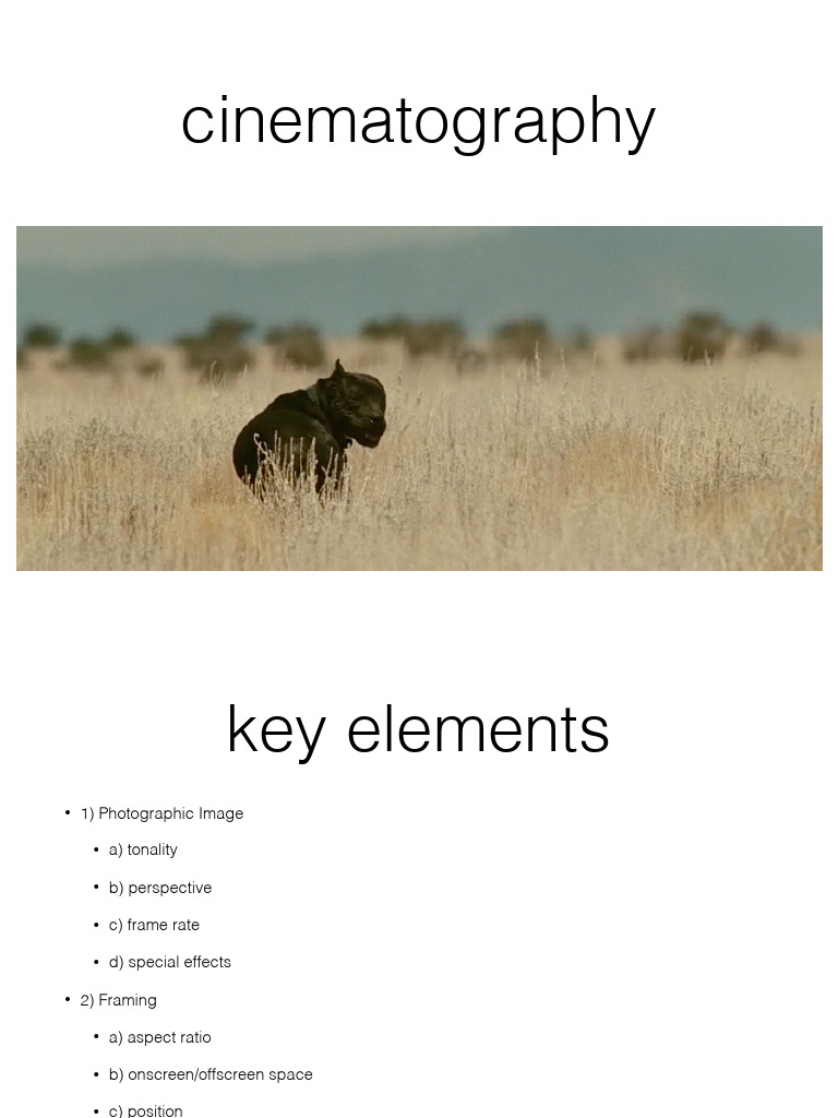 Session 4 Cinematography - Camera and Film | PDF | Cinematography | Imaging