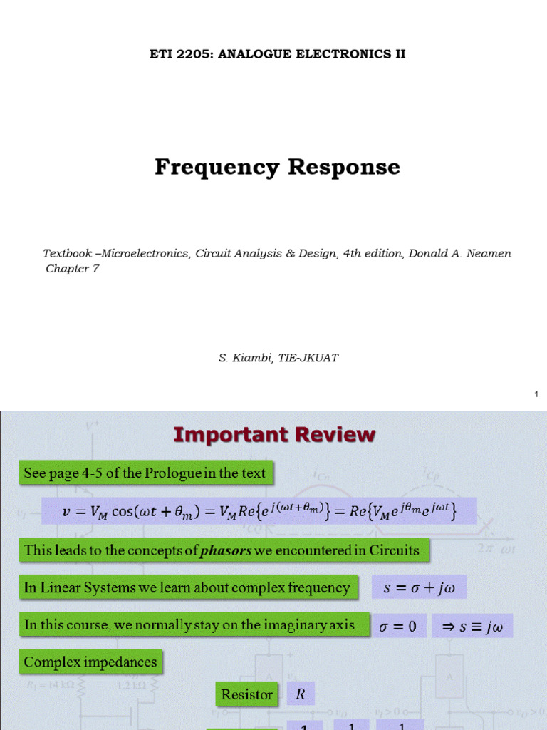 Frequency Response in Analog Electronics | PDF | Bipolar Junction ...