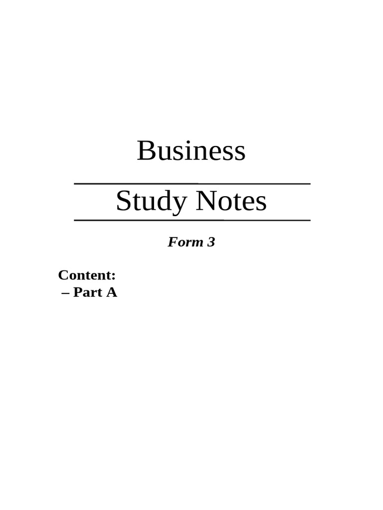 S3 Business | PDF