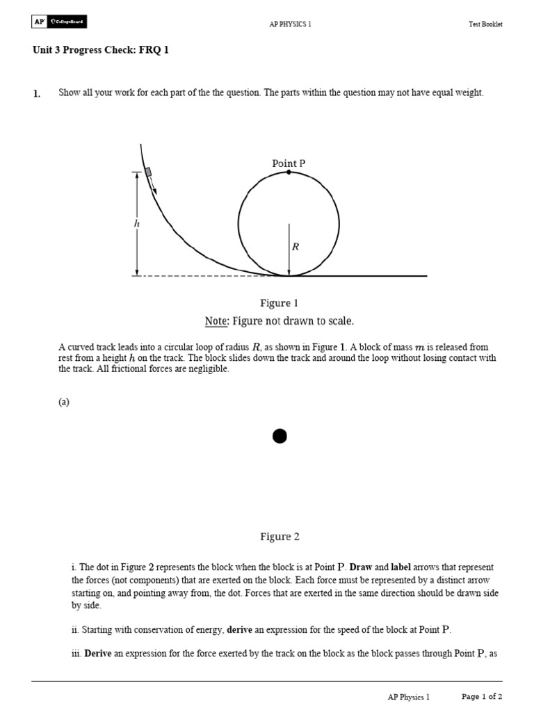 Force on Block in Circular Loop Dynamics | PDF
