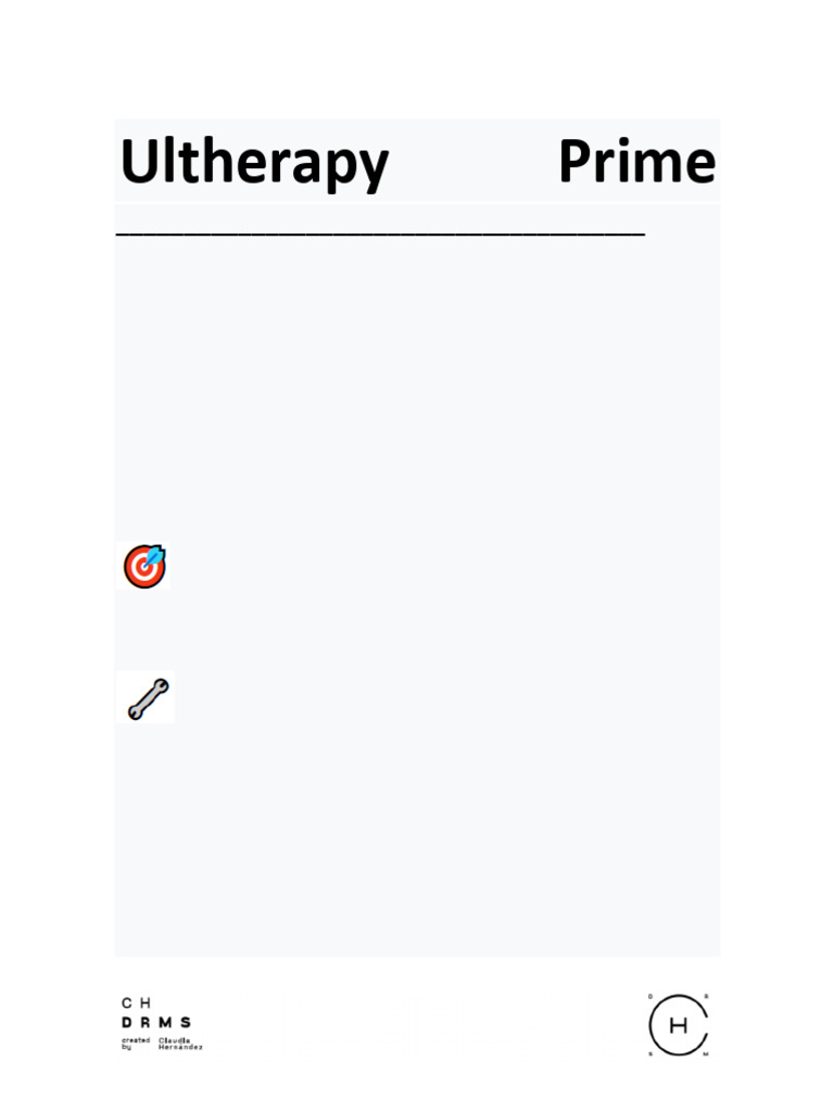 Ultherapy Prime | PDF