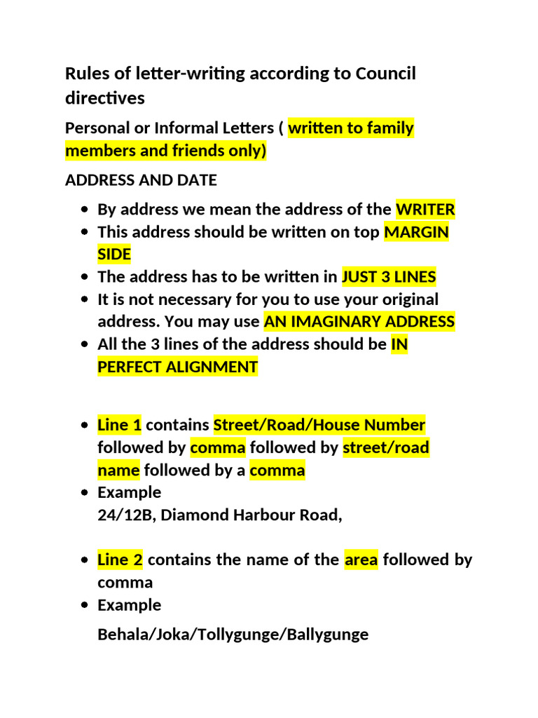 Class 5 Letter Writing Guidelines | PDF | Grandparent