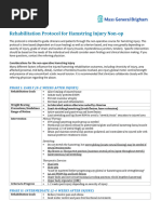 Askling Protocol | PDF | Physical Therapy | Knee