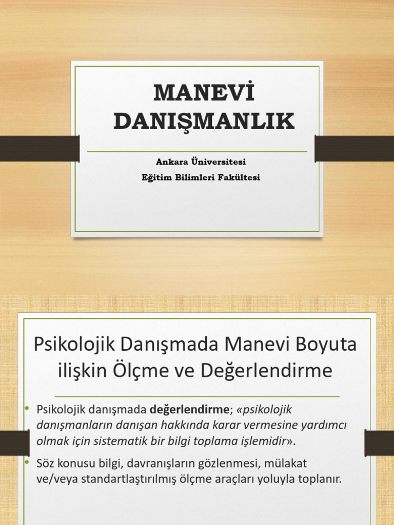 Manevi Danısmanlık 6 | PDF