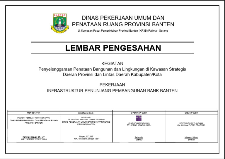 SHOP DRAWING INFRA-LEMBAR PENGESAHAN | PDF