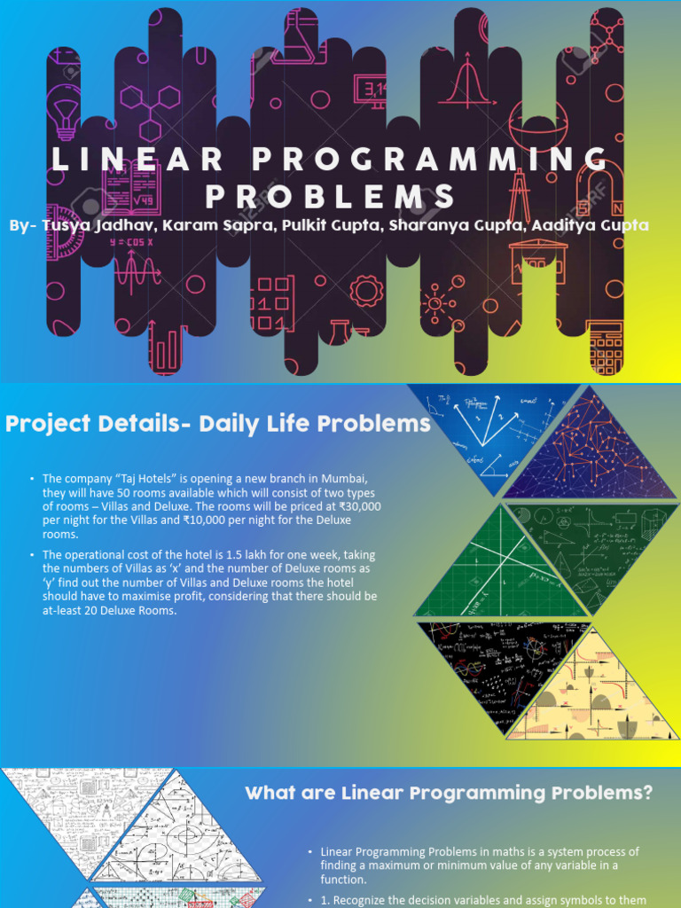 Linear Programming Problems Final | PDF