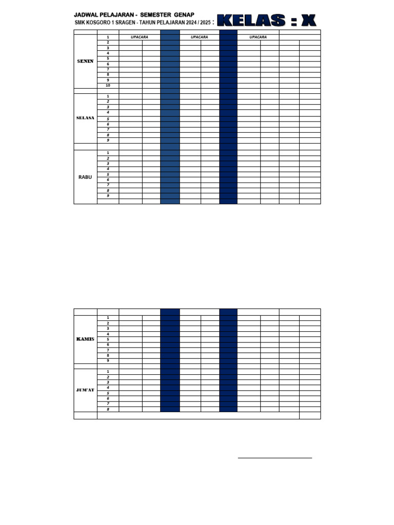 Rev 24 New Jadwal Des X | PDF