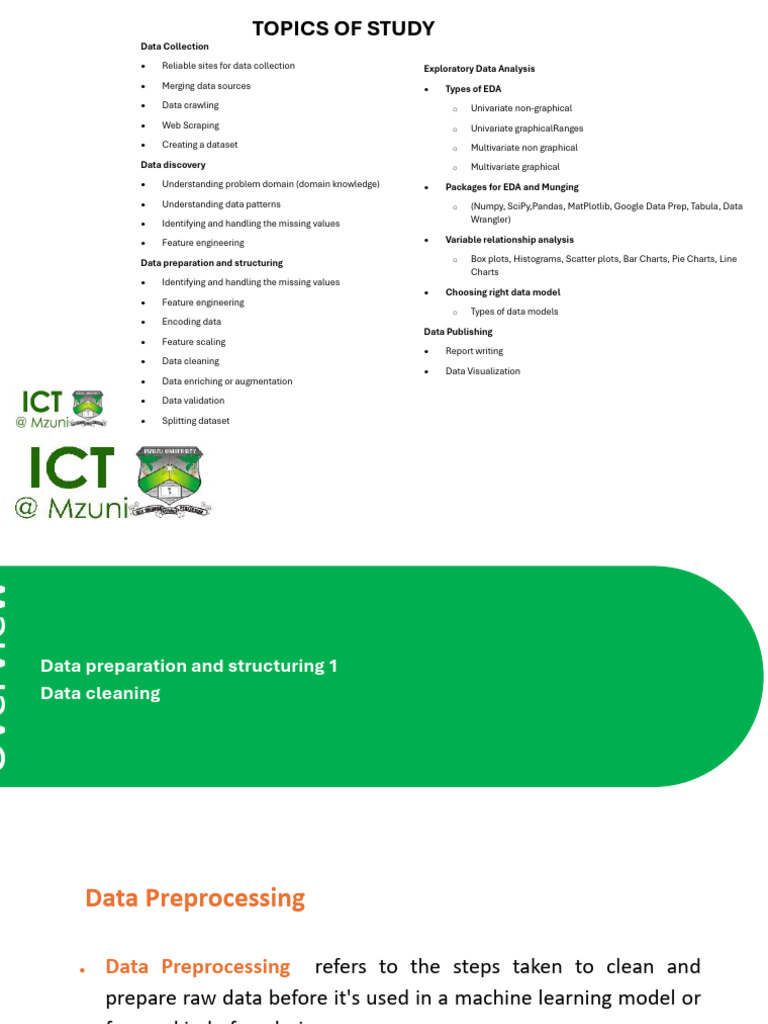 Lesson 3. Data Preparation and Structuring 1 Data Cleaning | PDF | Outlier | Data Type