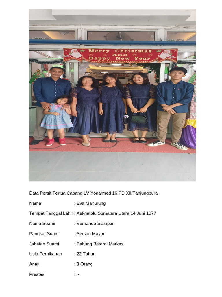 Data Persit Tertua Dan Termuda Cabang LV Yonarmed 16 PD XII April 2025 | PDF