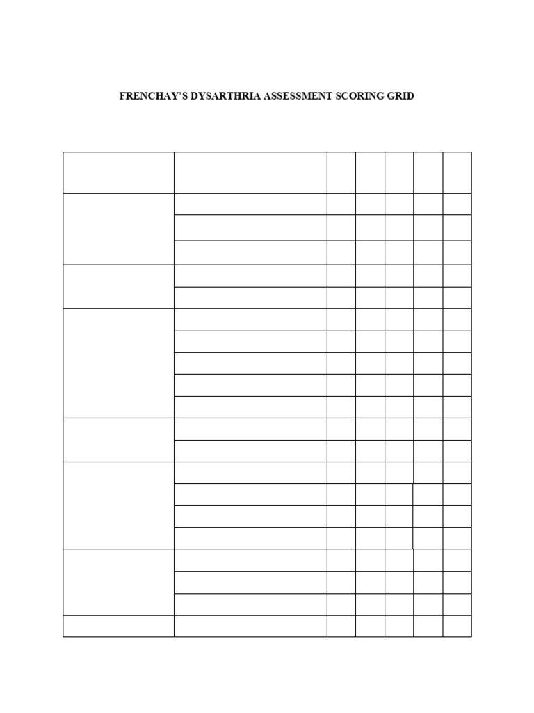 FD Score Grid | PDF
