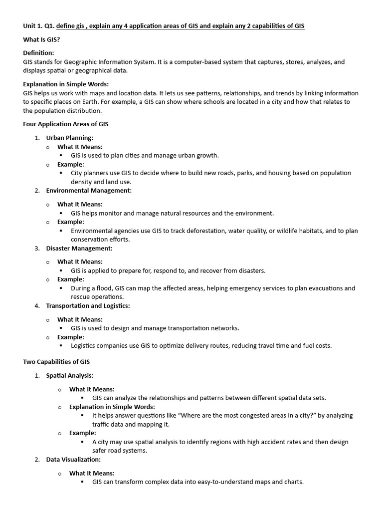 GIS Important Notes | PDF | Geographic Information System | Databases