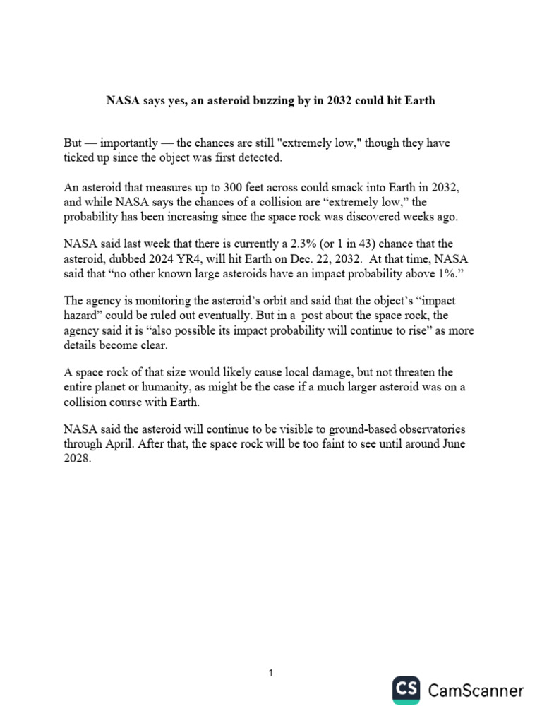 Text 6-Asteroids | PDF