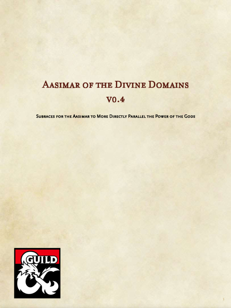 Aasimar of The Divine Domains | PDF