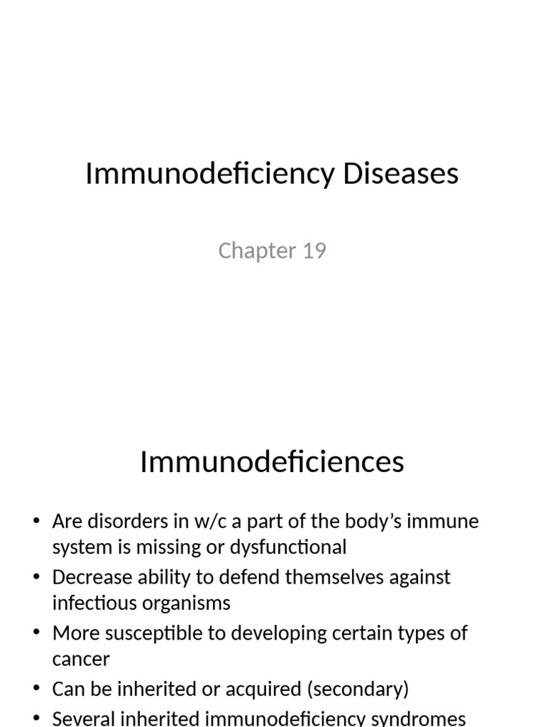 3.2 Immunodeficiency Diseases | PDF | Immunodeficiency | Immune System