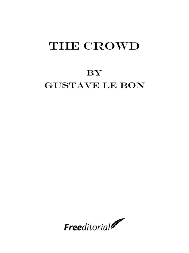 The Crowd | PDF | Mind | Consciousness