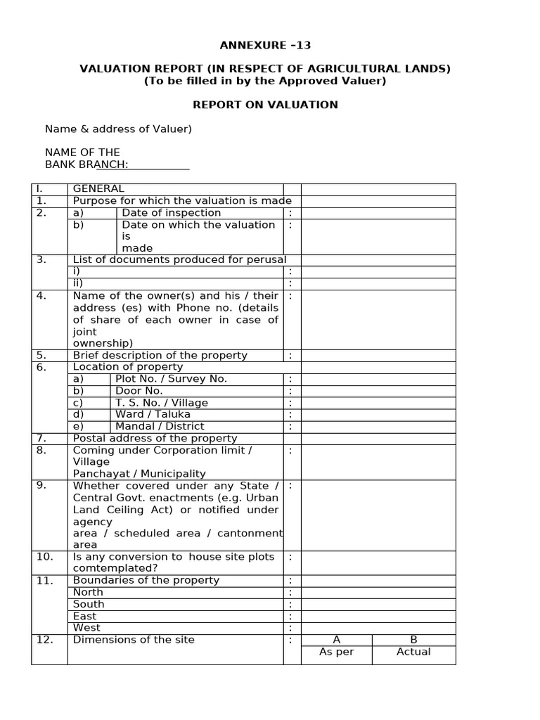 Agricultural Land Valuation Report | PDF | Real Estate Appraisal
