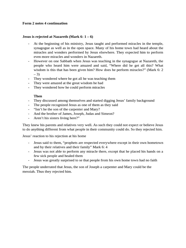 Form 2 Notes 4 Continuation | PDF