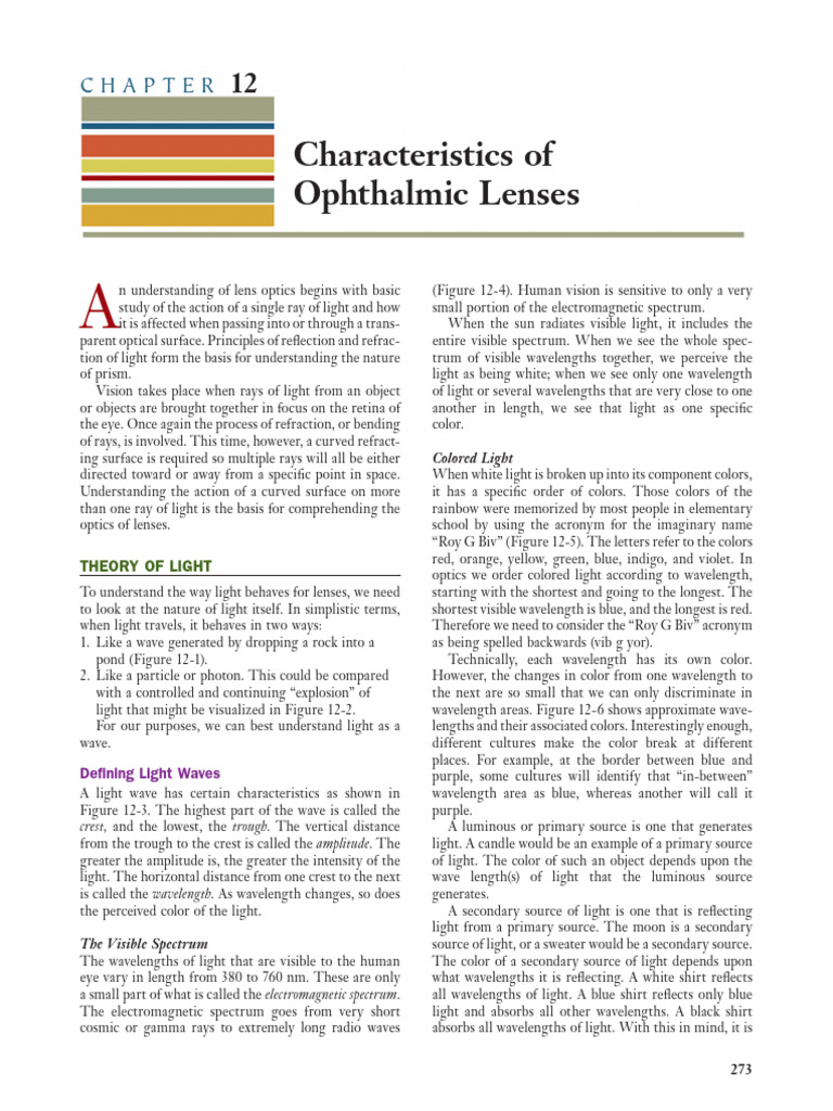System For Ophthalmic Dispensing Characteristics of Ophthalmic Lenses ...