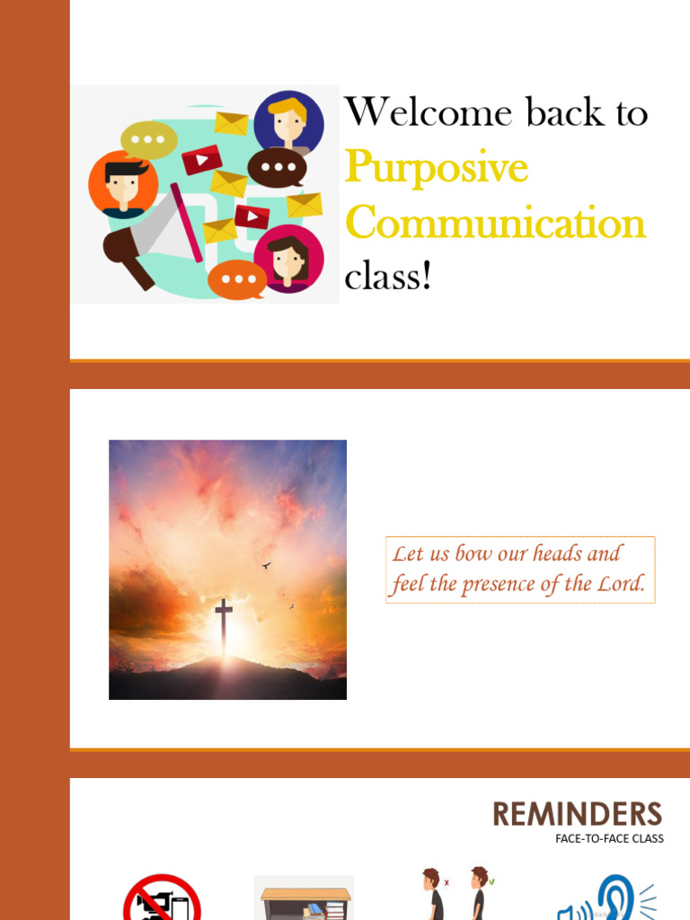 PurComm - Week 2 - Day 2 - Communication Principles, Types, Process ...