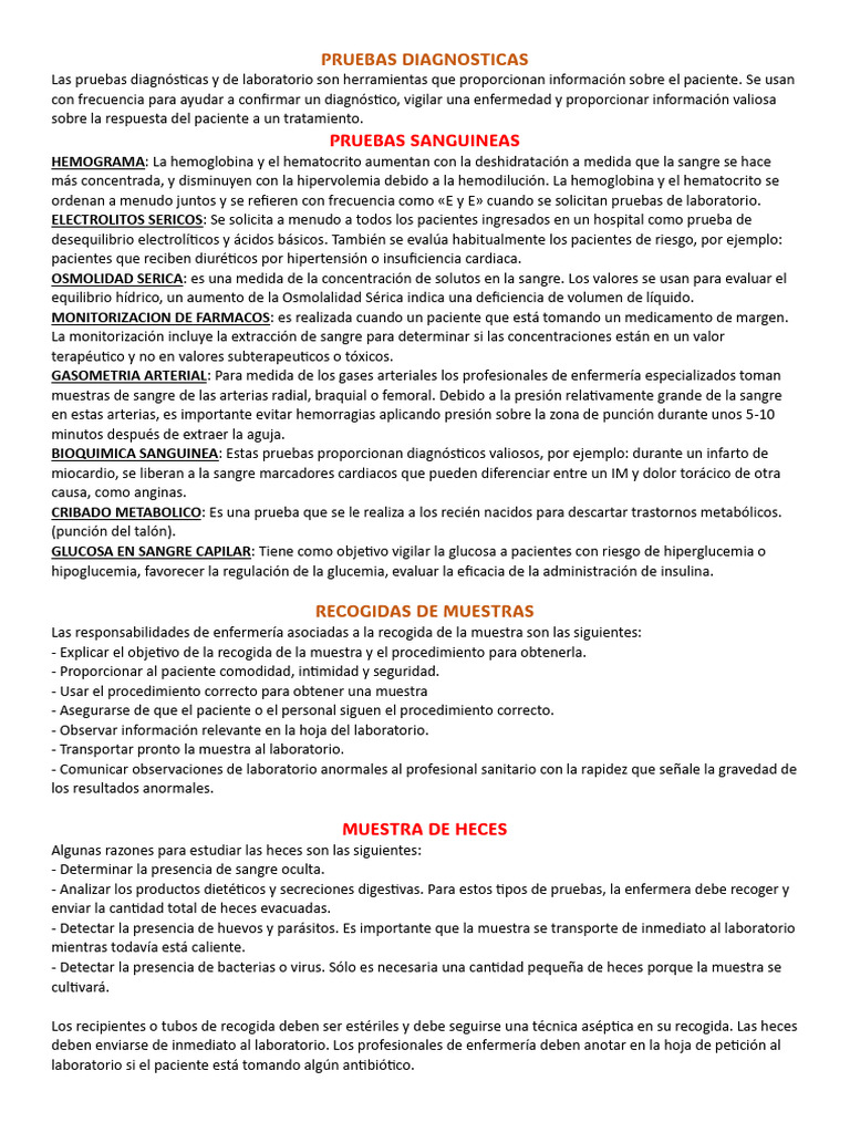 Resumen Practica | PDF | Sangre | Heces