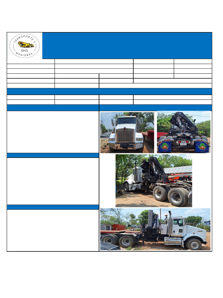 Ficha Tecnica Hiab | PDF