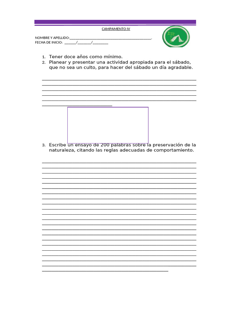 CAMPAMENTO IV | PDF | Cocina