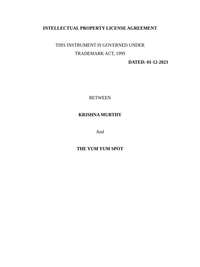 Ip and Sponsorship Vetted | PDF | License | Indemnity