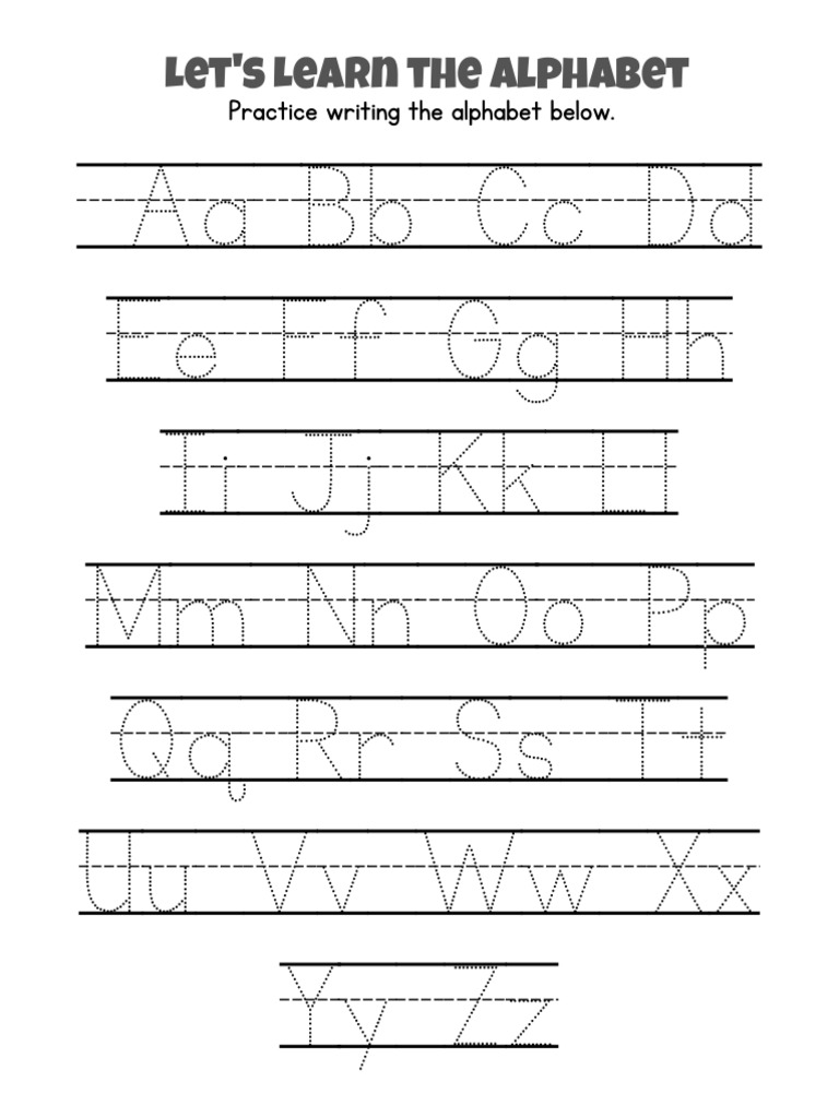 Emoji Alphabet Illustrated Writing Practice | PDF