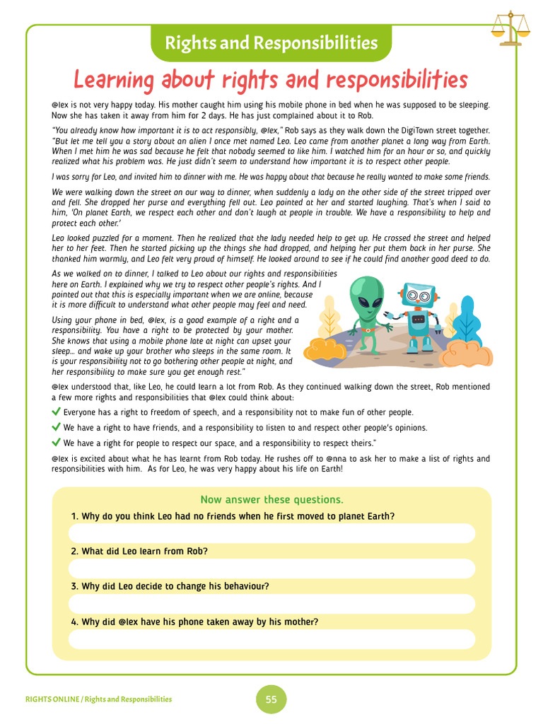 All aboard-Ch3-T8-Learning About Rights and Responsibilities | PDF