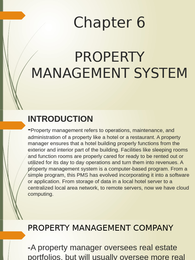 Chapter 6 Property Management System | PDF | Property Management ...