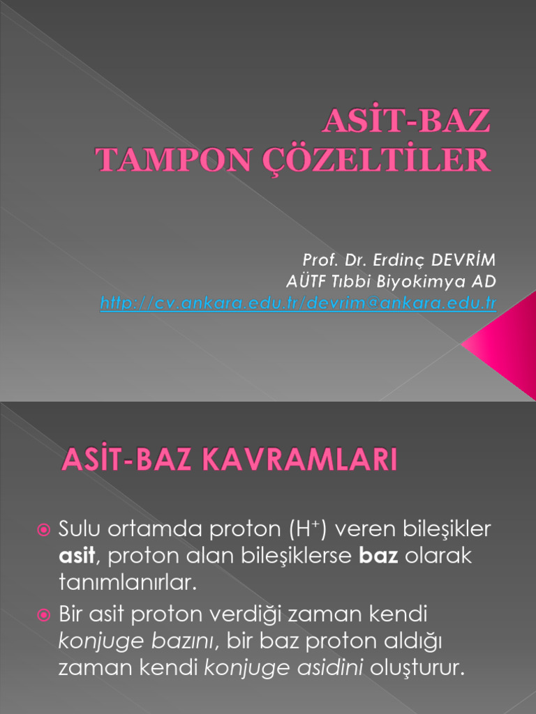 Asit-Baz-Tampon Kavramları | PDF