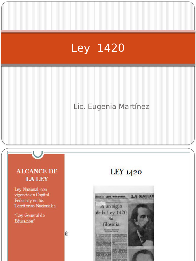 Ley 1420 | PDF