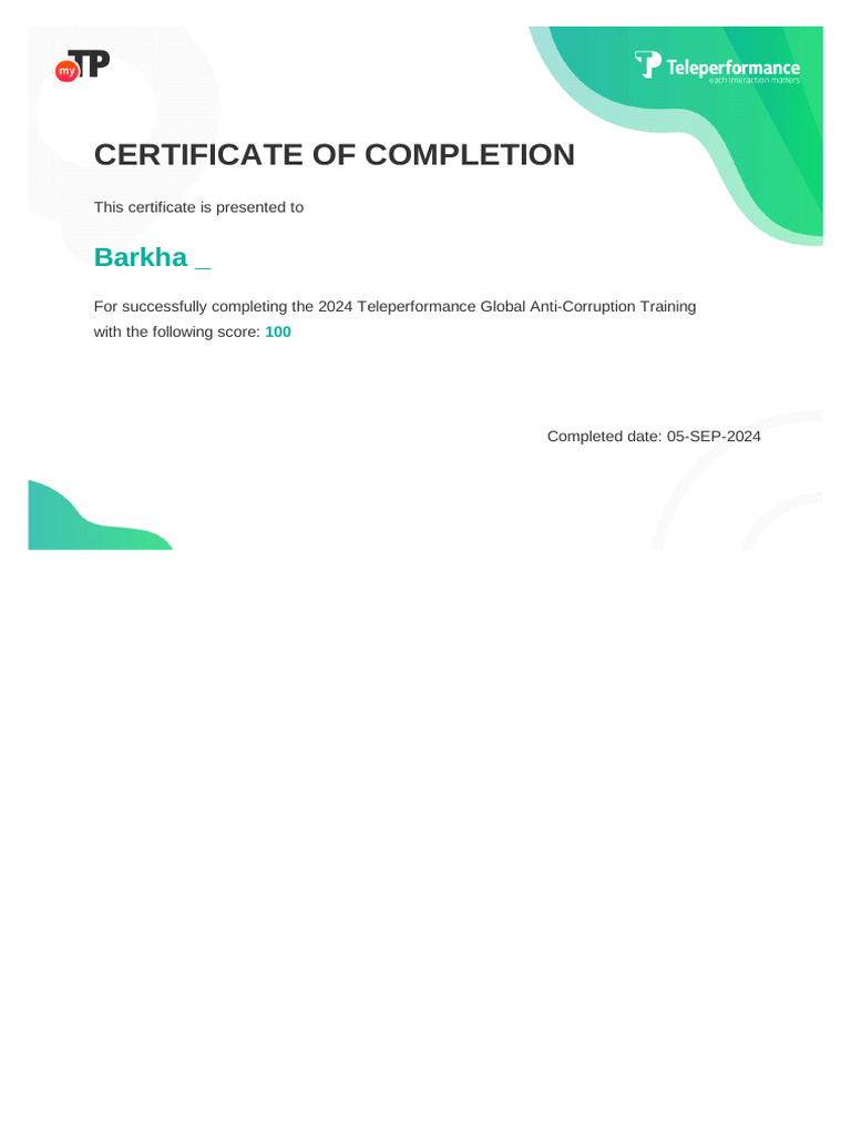 Certificate | PDF