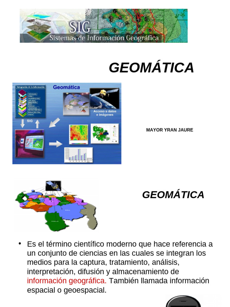 GEOMÁTICA | PDF | Geomática | Datos geográficos e información