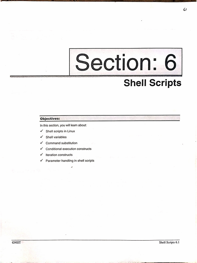 chap 06 Shell Scripts | PDF