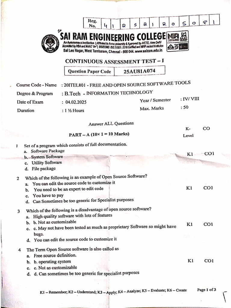 Foss QP | PDF