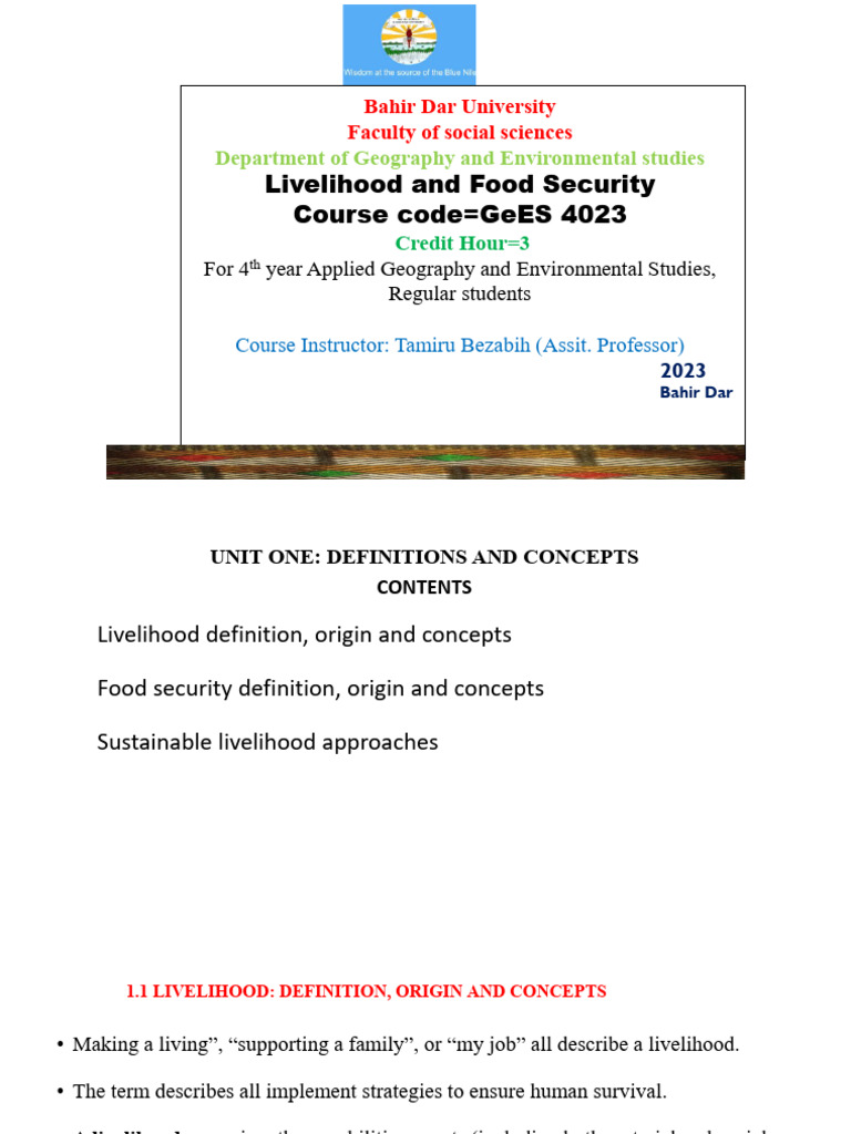 Livelihood Food Bhir Dar | PDF | Food Security | Hunger